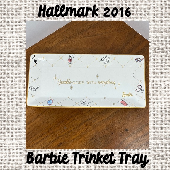 Barbie | Bath | Hallmark Barbie Trinket Tray Sparkle Goes With ...